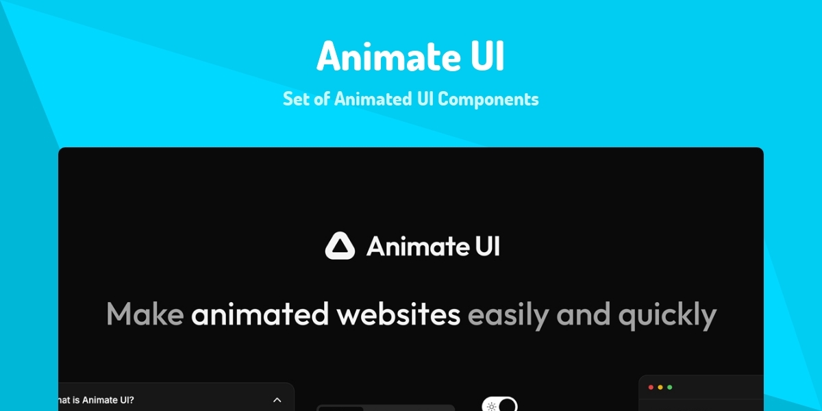 Animate Ui Set Of Animated Ui Components Made With Reactjs